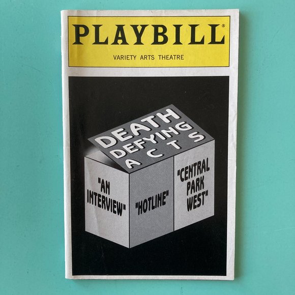 Playbill | Other | Playbill Death Defying Acts Linda Lavin Debra Monk ...